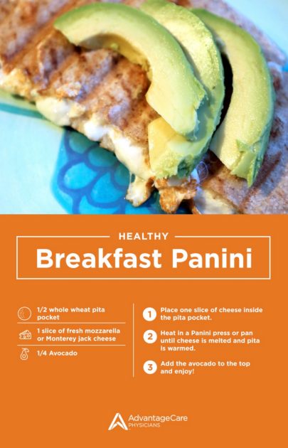 Healthy Breakfast Panini | AdvantageCare Physicians